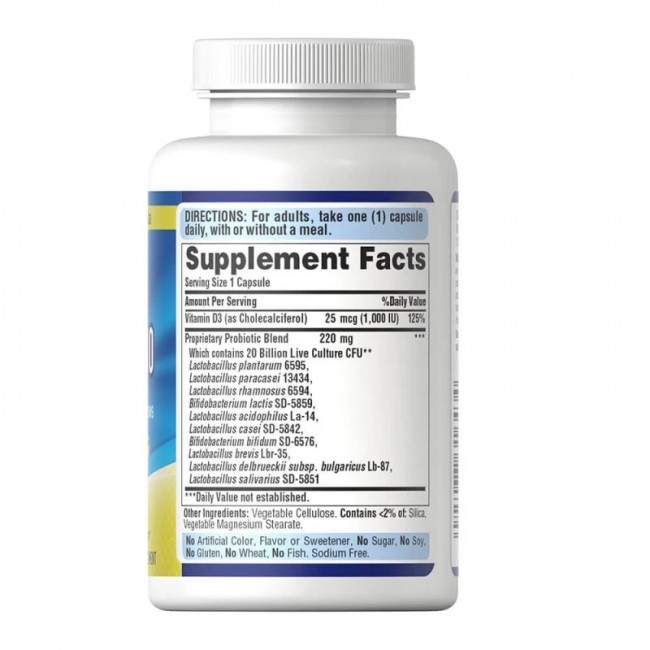 Probiotic 10 com Vit D 60s PURITAN